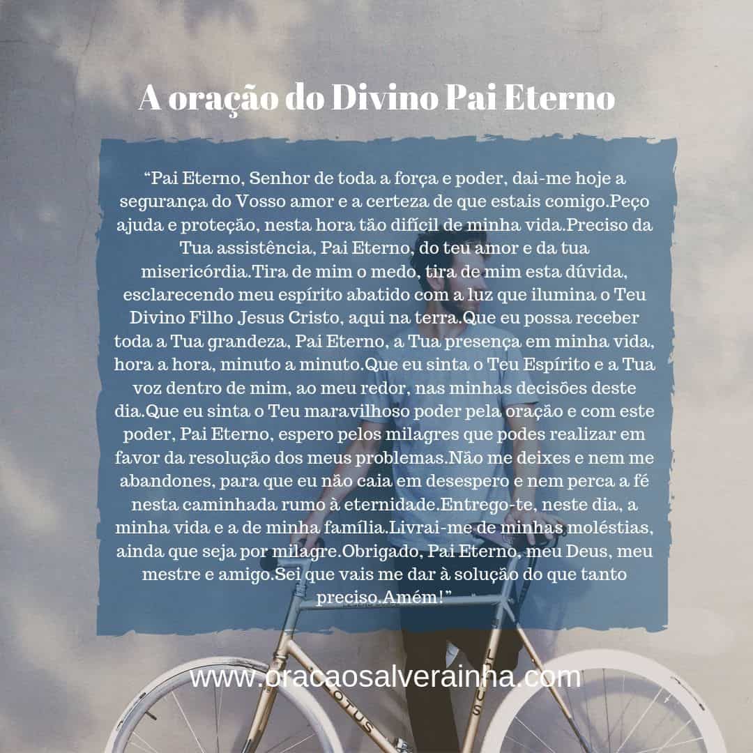 Oração do Divino Pai Eterno Para Várias Finalidades