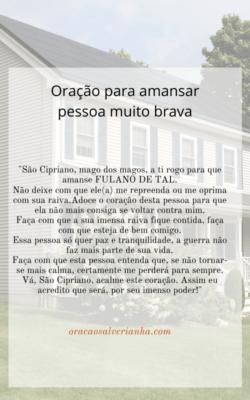 Oração Para Amansar Uma Pessoa Urgente Rápido